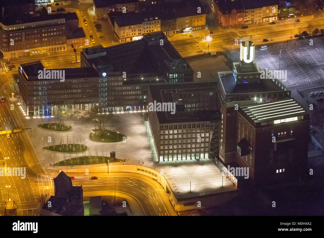 Night areal hi-res stock photography and images - Alamy