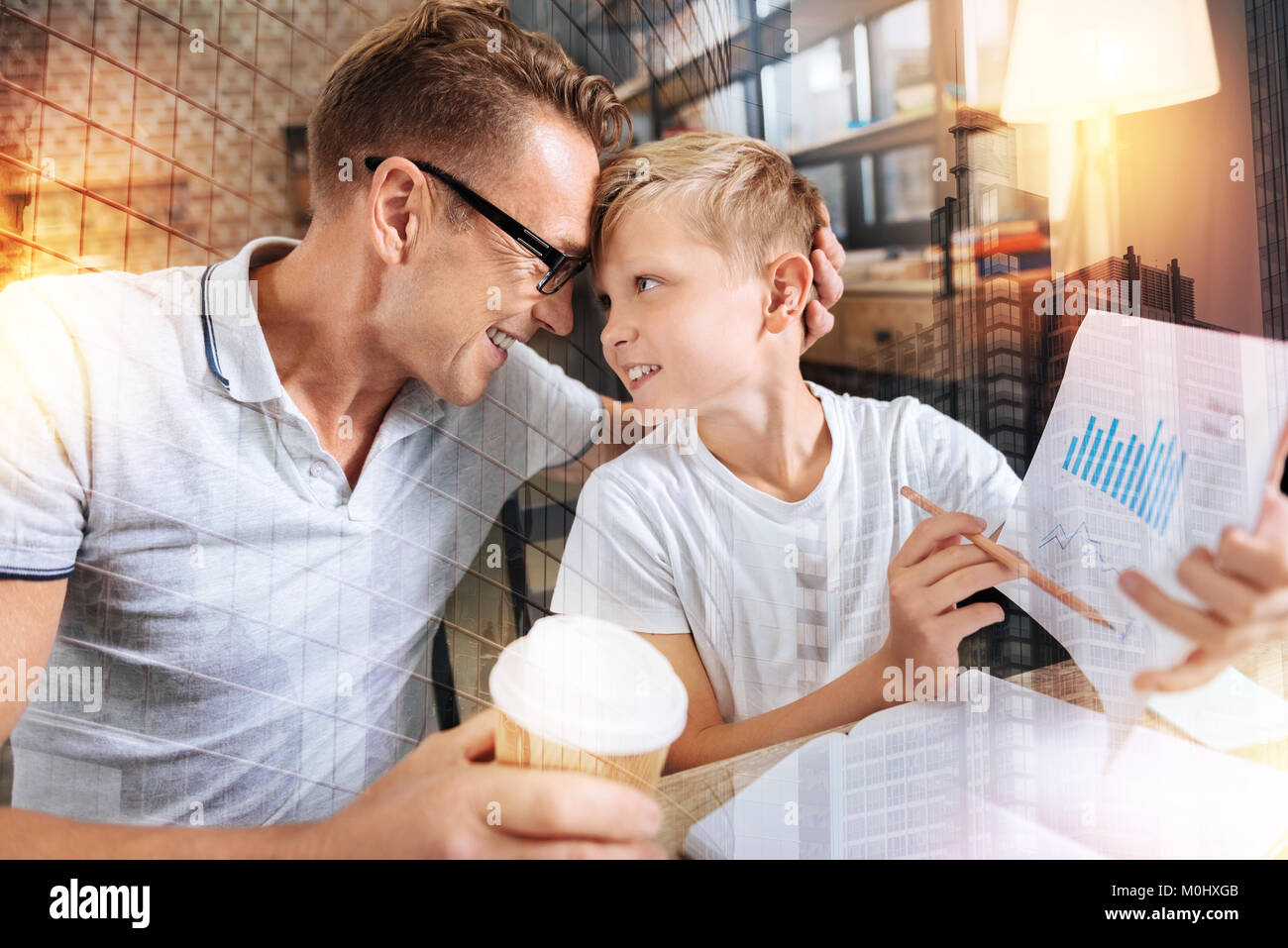 Children touching foreheads hi-res stock photography and images - Alamy