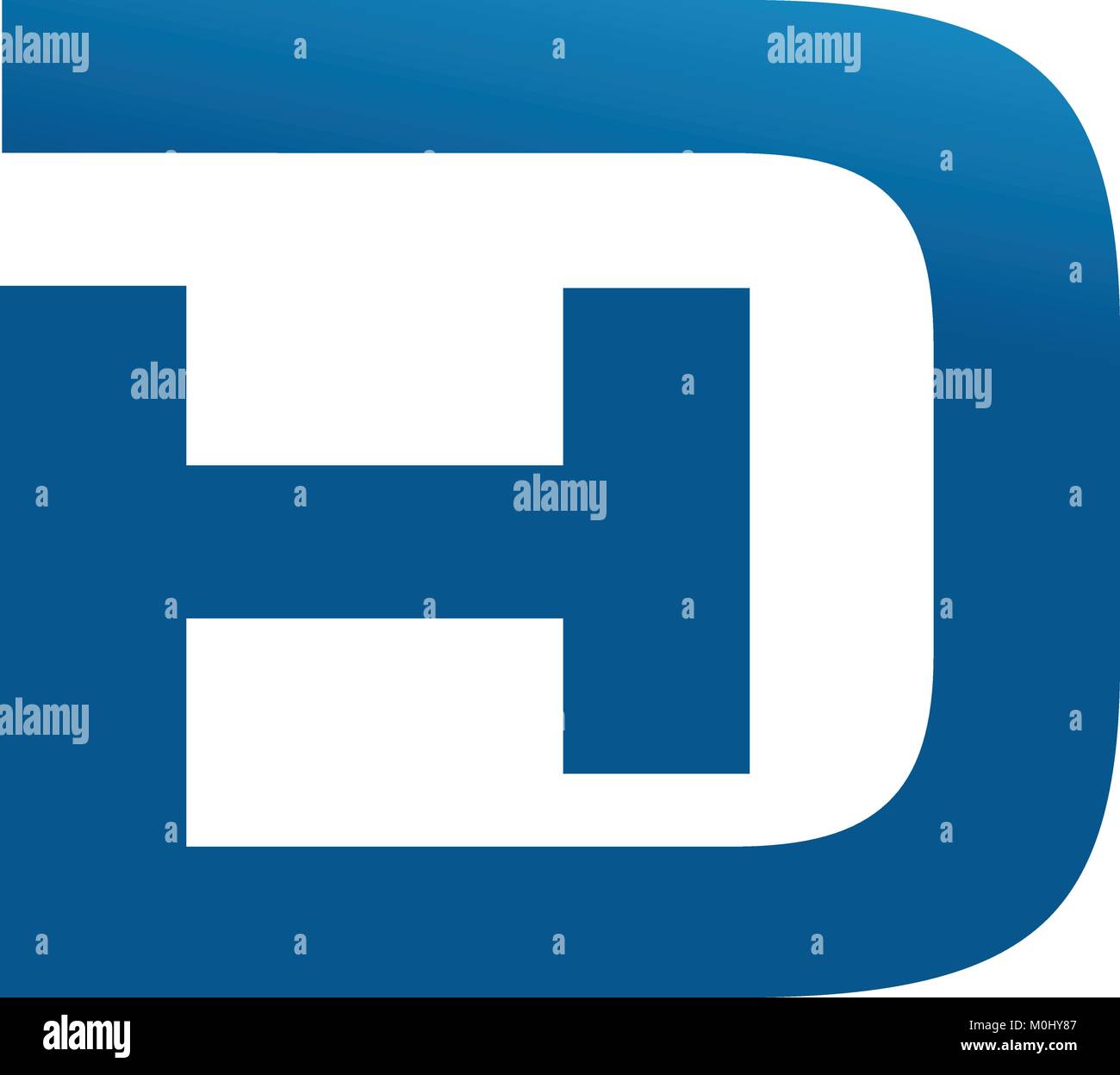 modern and elegant concept of letter H and D Stock Vector Image & Art ...