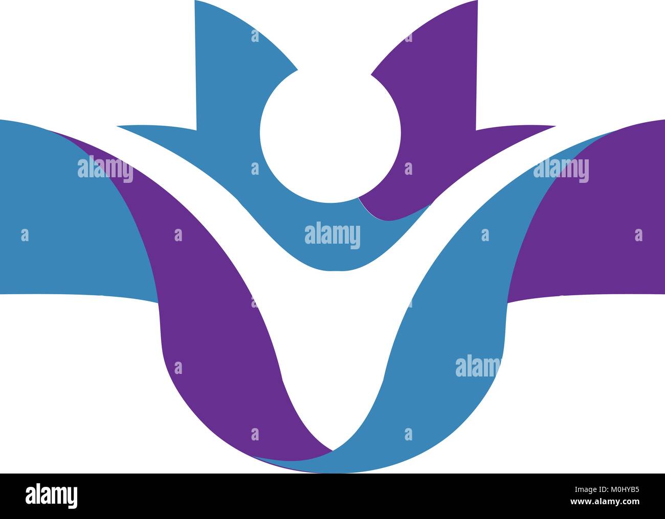 Wellness people logo fitness dancer hi-res stock photography and images ...