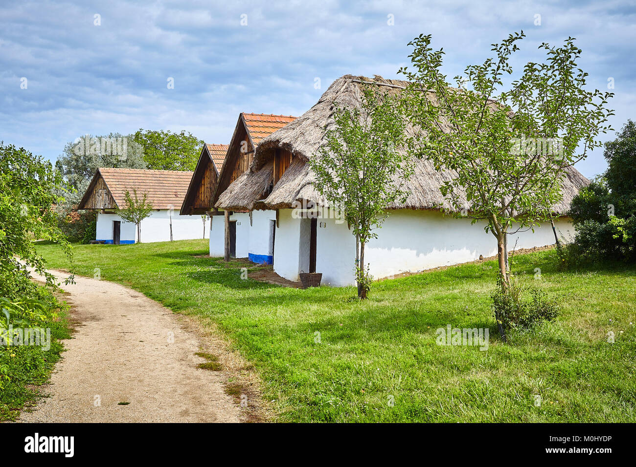 Strážnice, Czech republic. 20th August, 2017. Open-air Museum of the ...