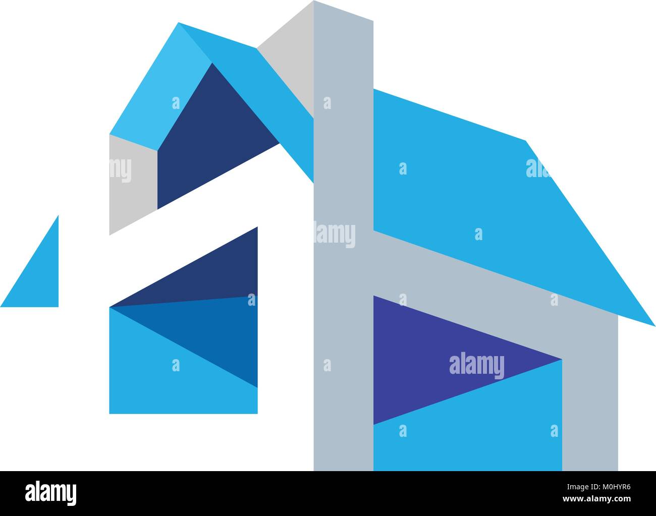 House Design Concept Geometric Elements Logo concept Stock Vector Image ...