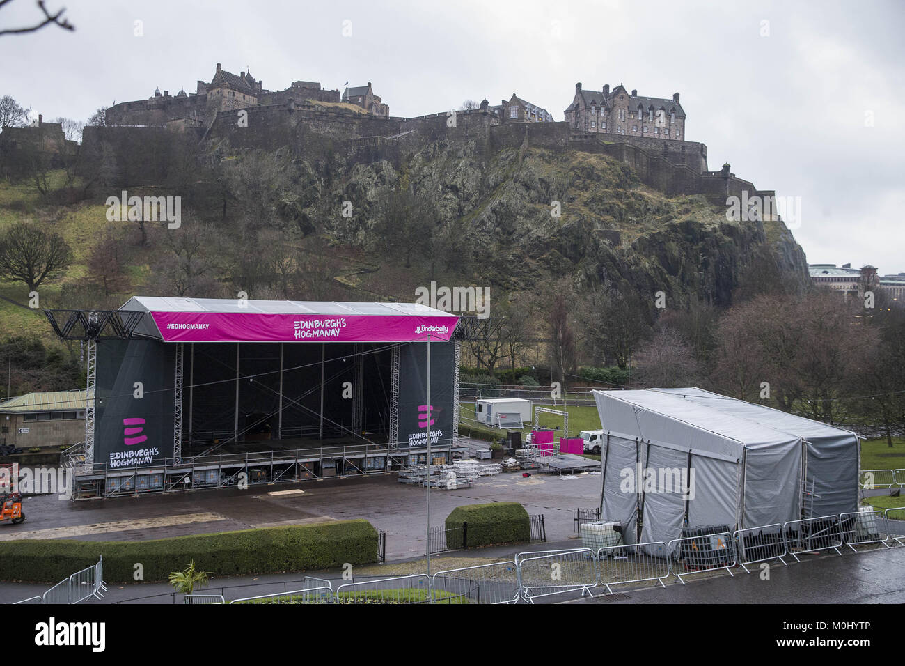 Final preparations for Edinburgh's world renowned Hogmanay street party ...