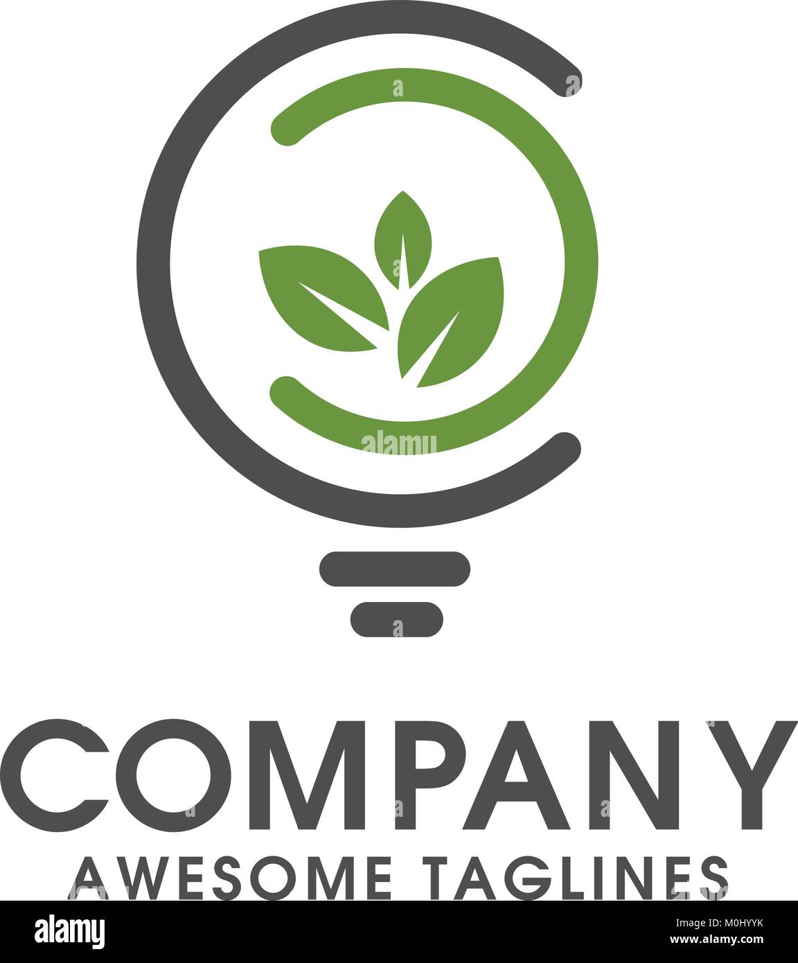 green innovative logo vector,Green concept, geometric design Eco leaf ...