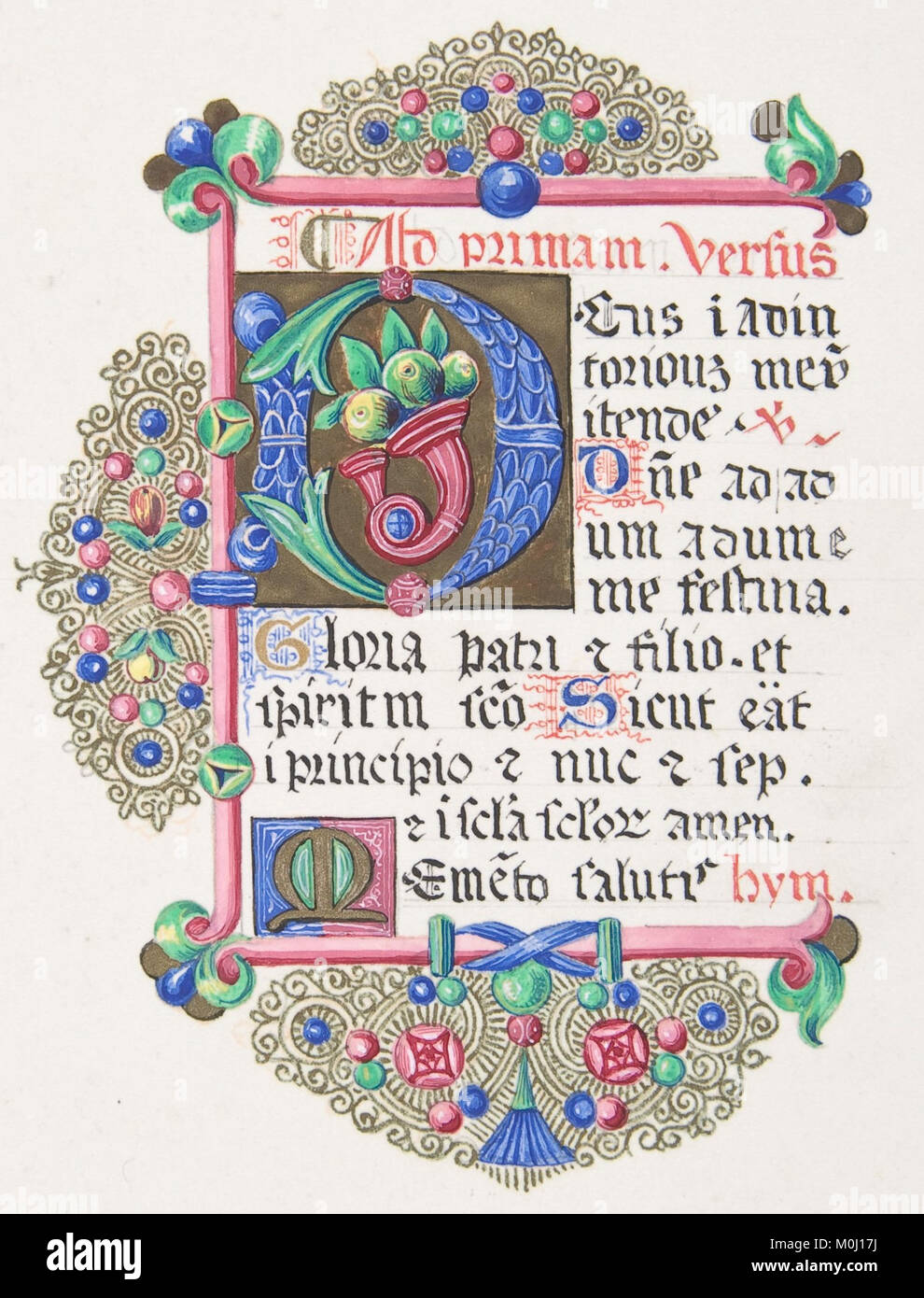 Medieval illuminated letter hi-res stock photography and images - Alamy