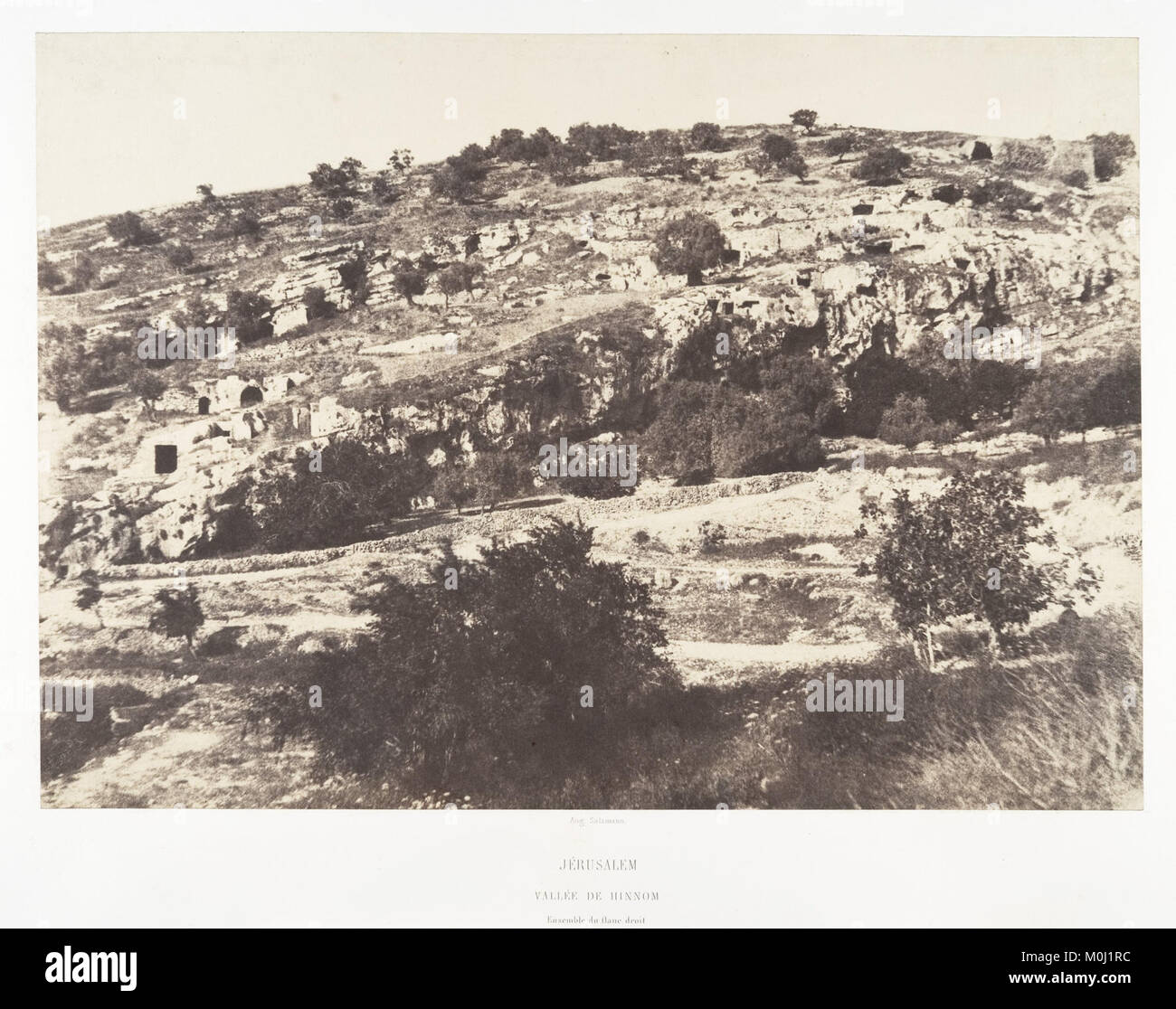 This image shows the Valley of Hinnom in Jerusalem, showcasing the ...