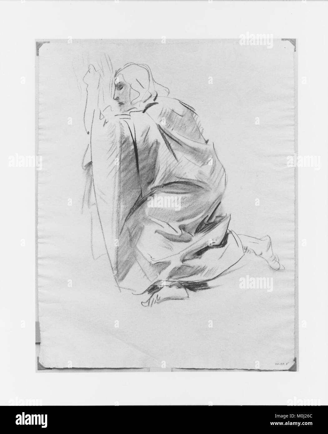 Kneeling in art Black and White Stock Photos & Images - Alamy