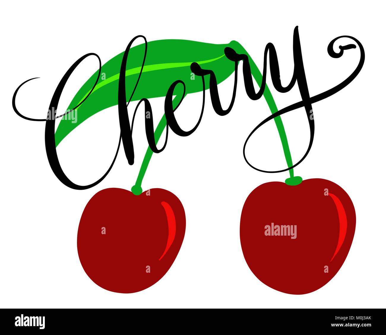 fruit illustration for menu and card Stock Photo - Alamy