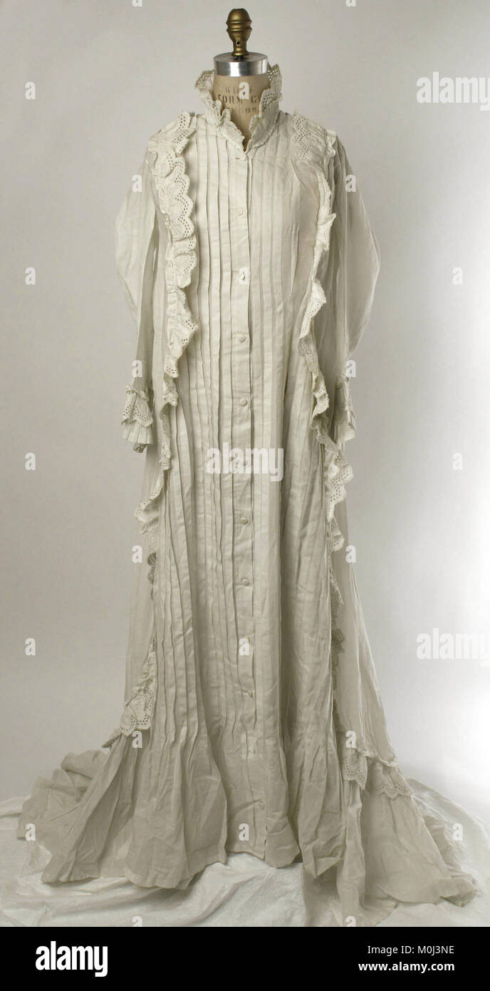 A historical photograph of a negligée from the collection at the ...
