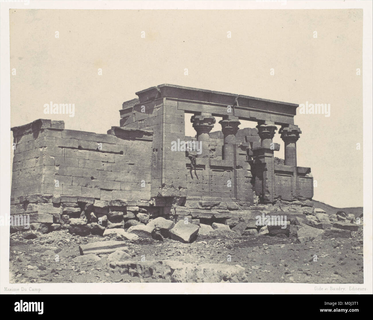 This image depicts the Temple of Dèbèd in Nubia, part of the ancient ...
