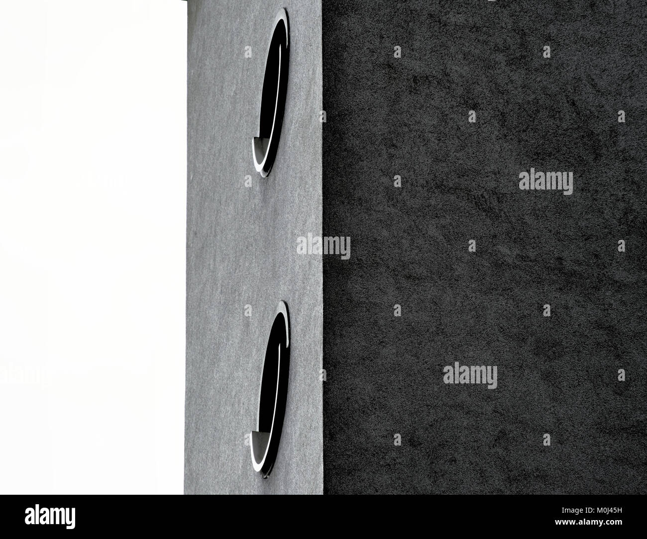 Photo of the staircase of a high-rise building in bad weather and bad ...