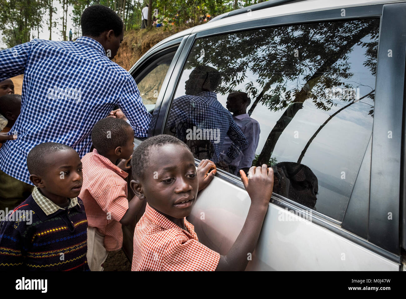 Rwanda, Burera lake, surrounding of Kidaho, children Stock Photo - Alamy