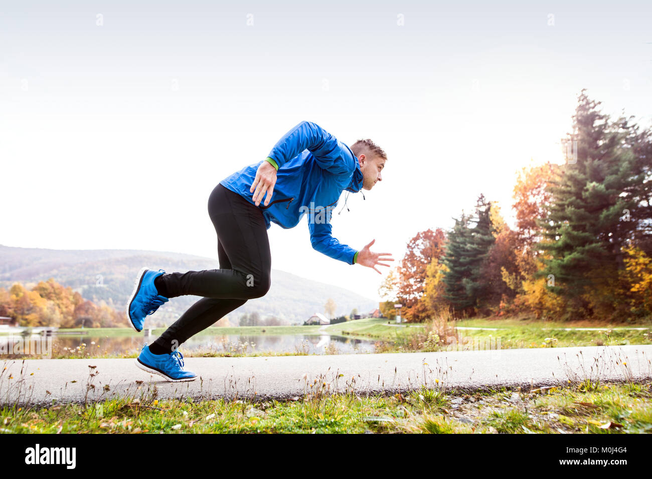 Beautiful young runner lake hi-res stock photography and images - Alamy