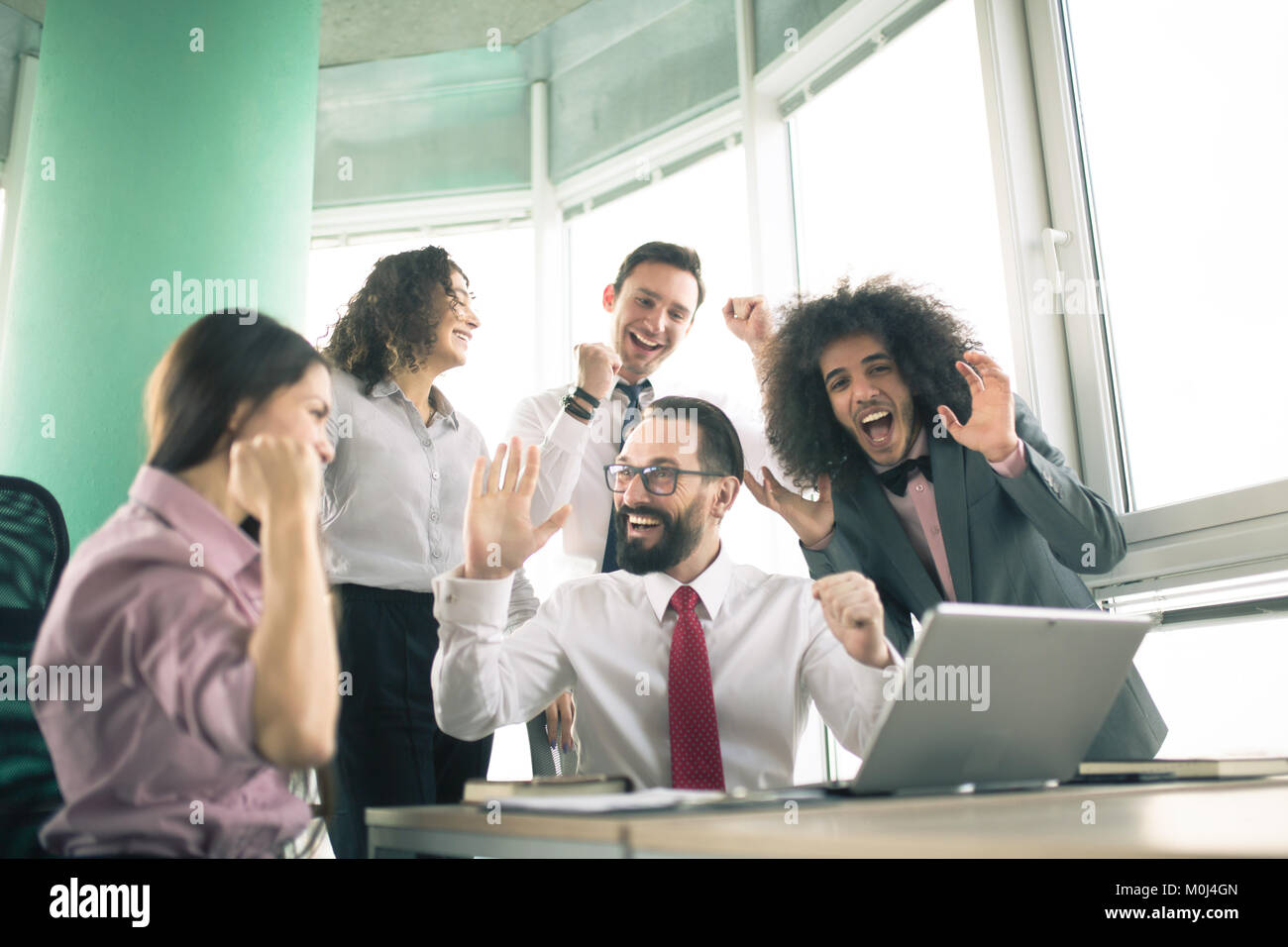 Successful team at work Stock Photo - Alamy