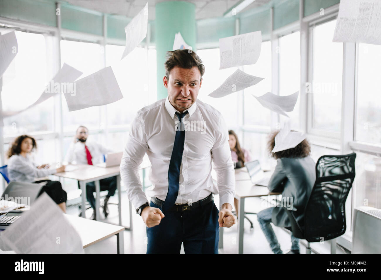 Busy office weekdays during project Stock Photo - Alamy