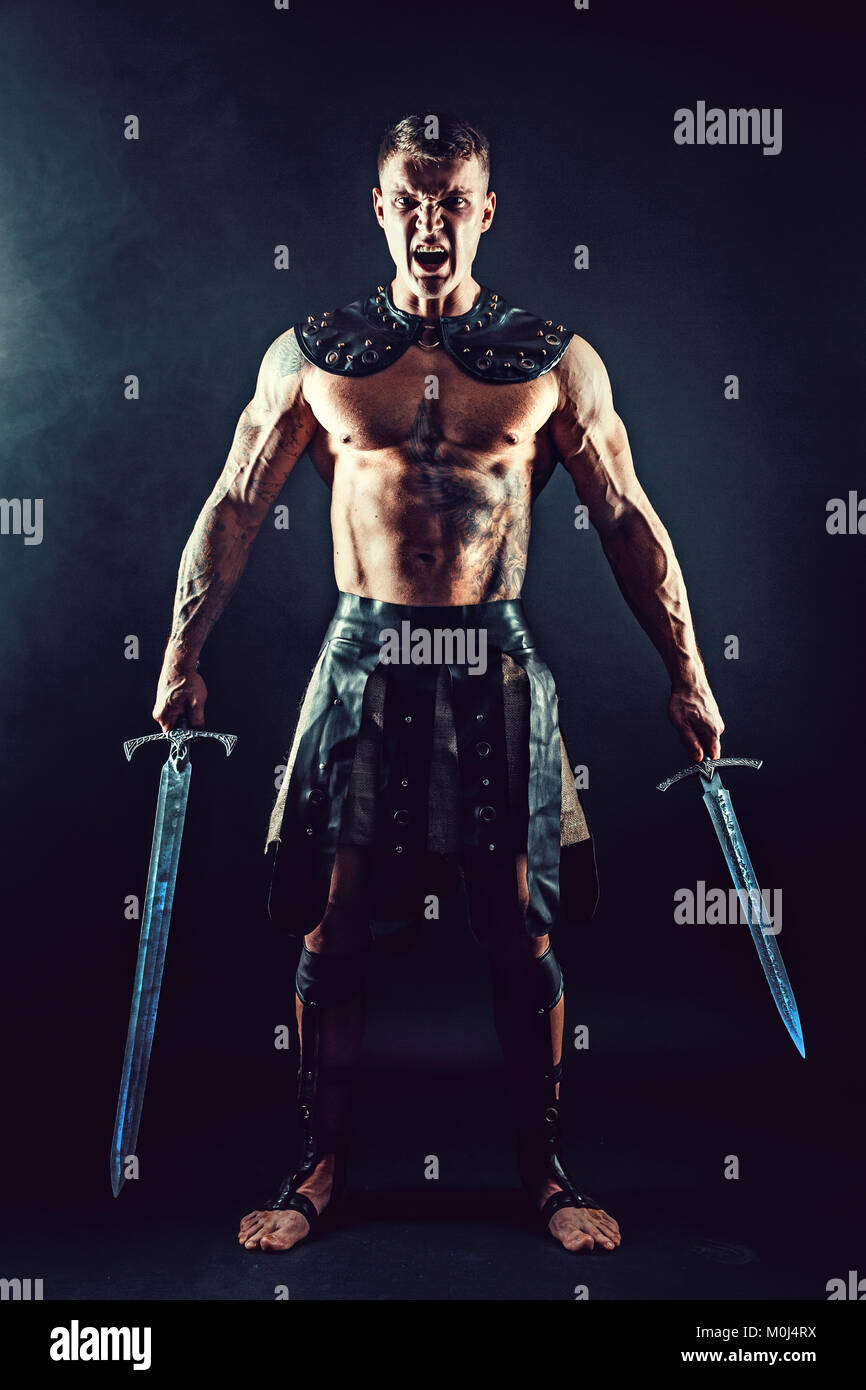 Studio portrait roman soldier sword hi-res stock photography and images ...
