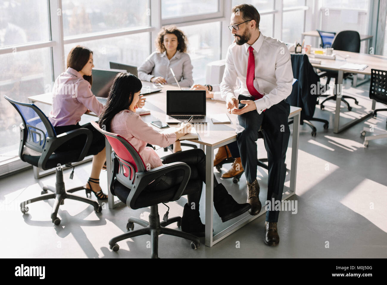 Creating of new important project Stock Photo - Alamy