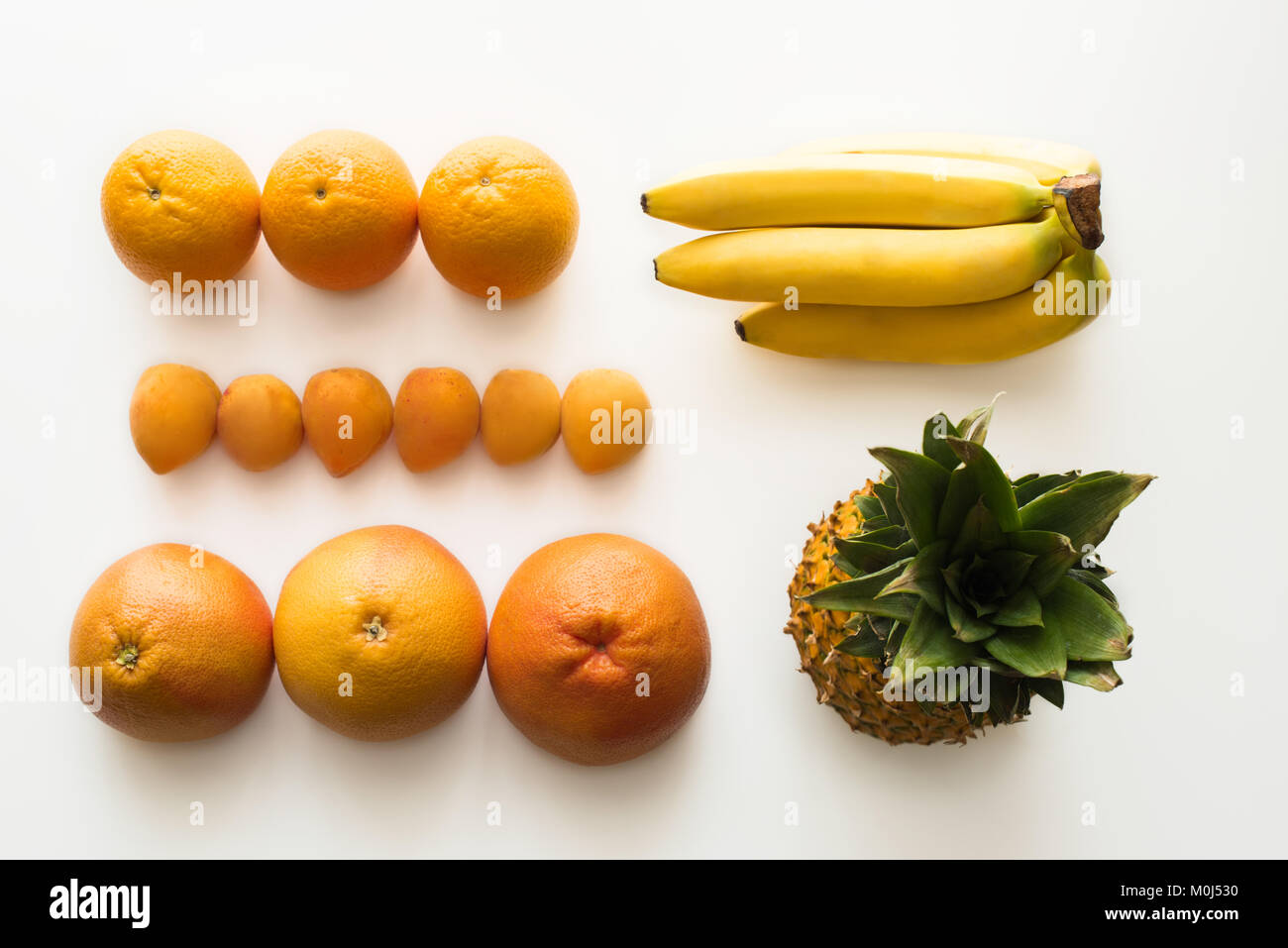 fruits lying in rows Stock Photo - Alamy