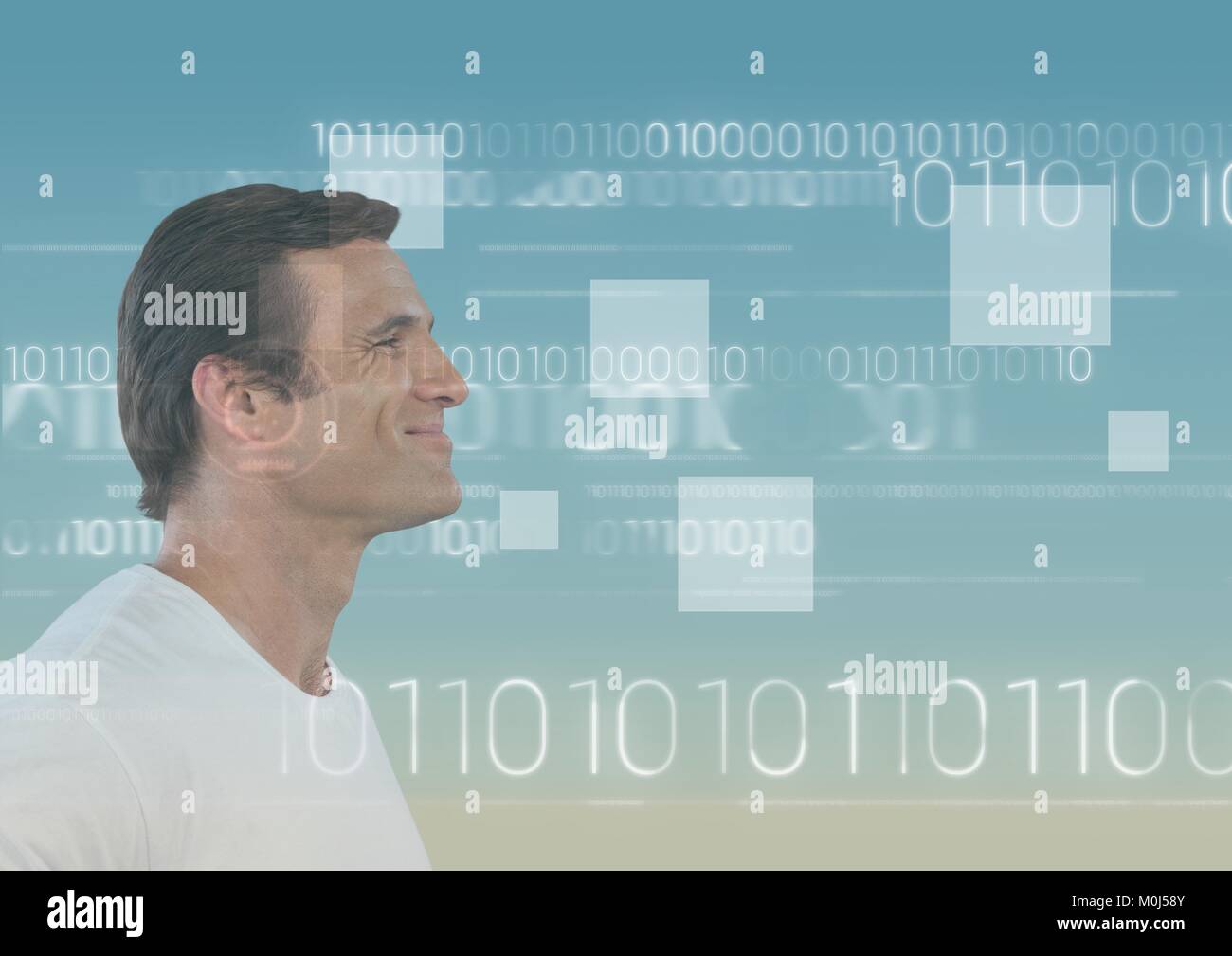 Digital coding overlay hi-res stock photography and images - Alamy