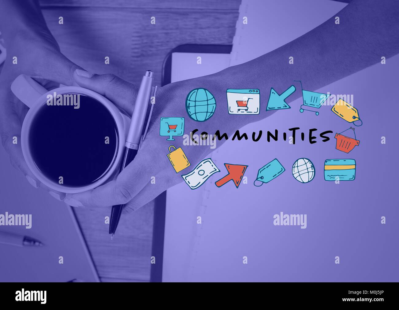 Computer overlays hi-res stock photography and images - Alamy