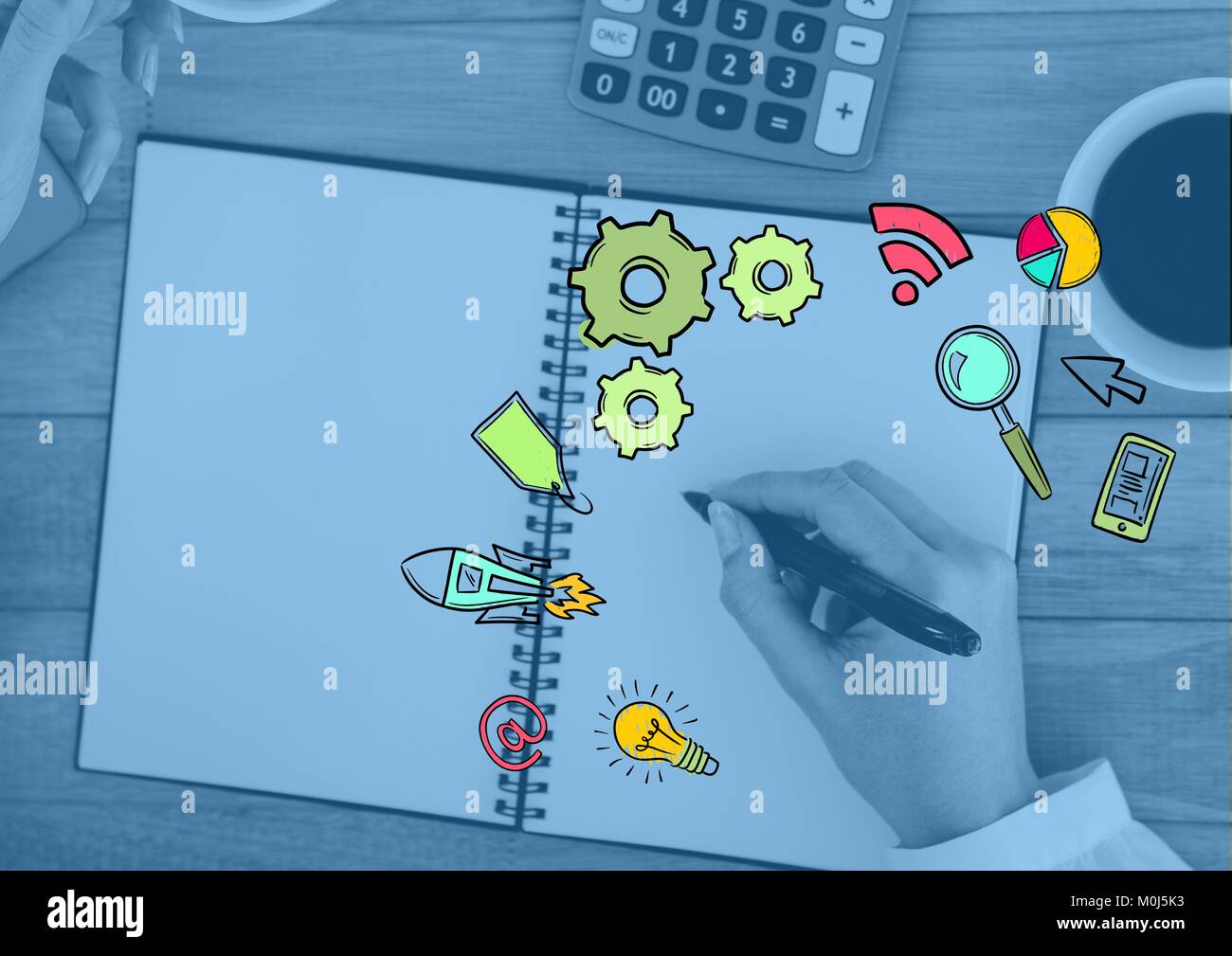Calculating graph hi-res stock photography and images - Alamy