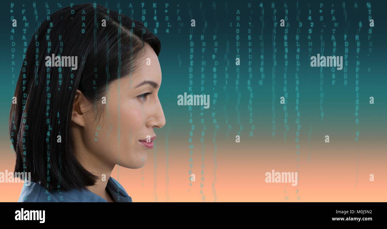 Digital coding overlay hi-res stock photography and images - Alamy