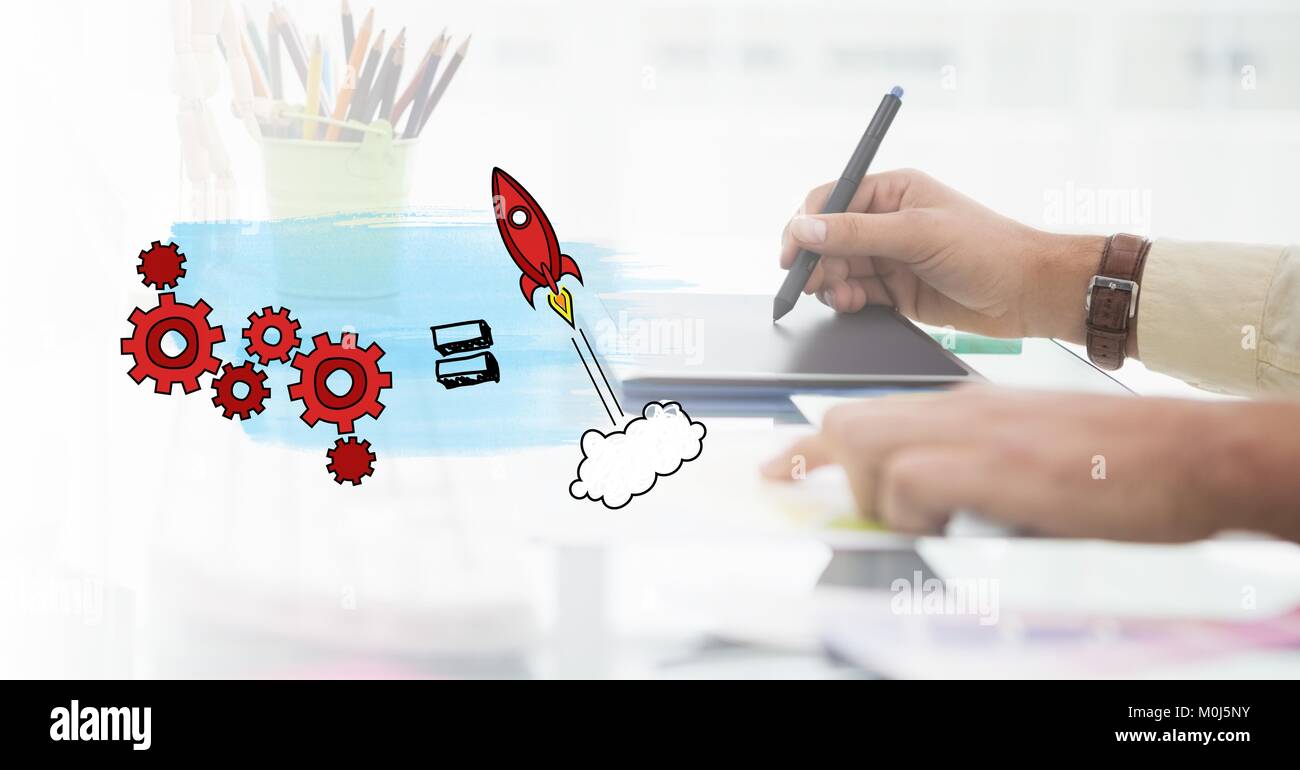 Computer overlays hi-res stock photography and images - Alamy