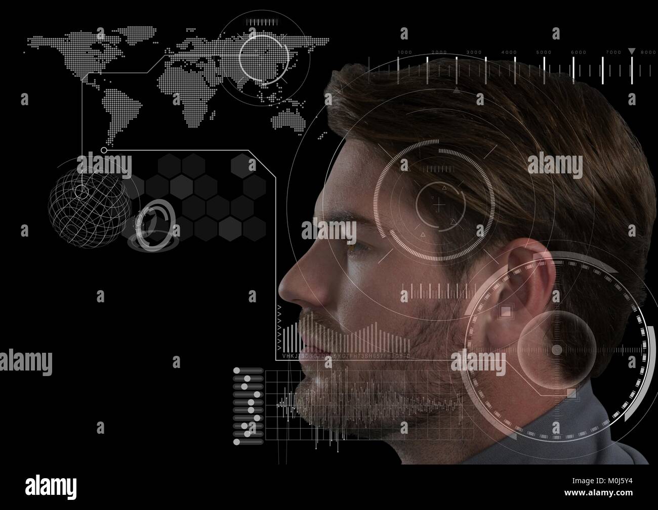 Data analysis overlay hi-res stock photography and images - Alamy