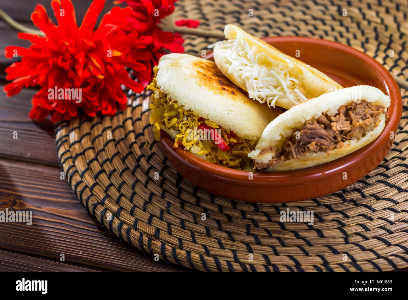 Venezuelan typical food, Arepa Stock Photo - Alamy