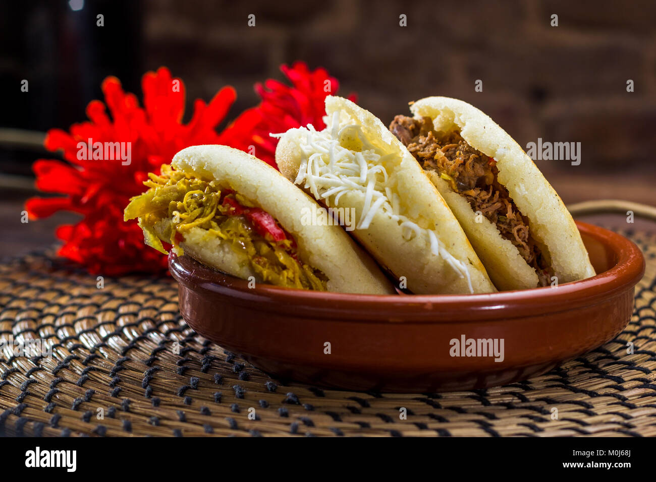 Venezuelan typical food, Arepa Stock Photo - Alamy