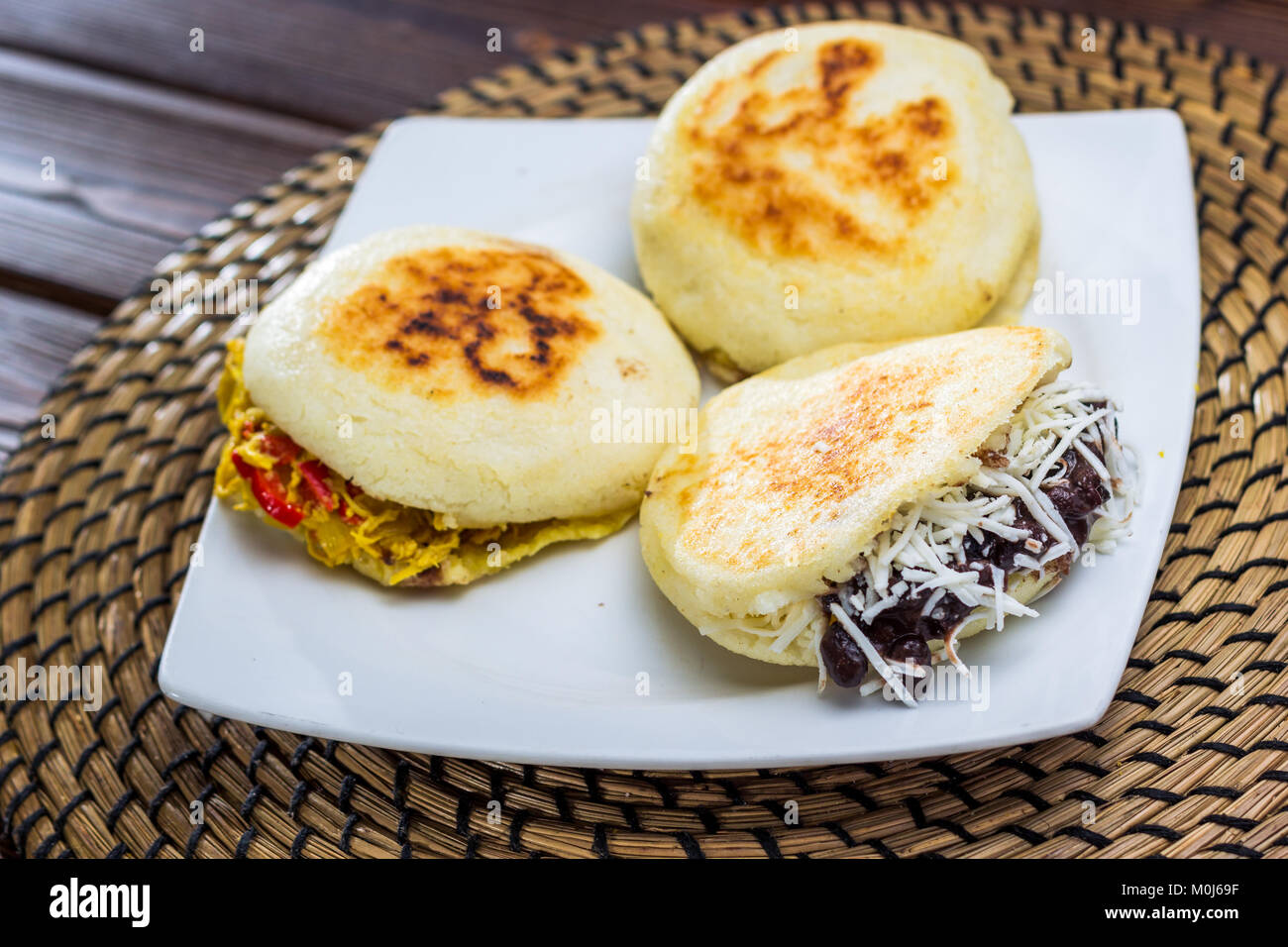 Venezuelan typical food, Arepa Stock Photo - Alamy