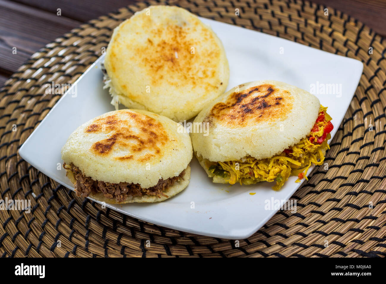 Venezuelan typical food, Arepa Stock Photo - Alamy