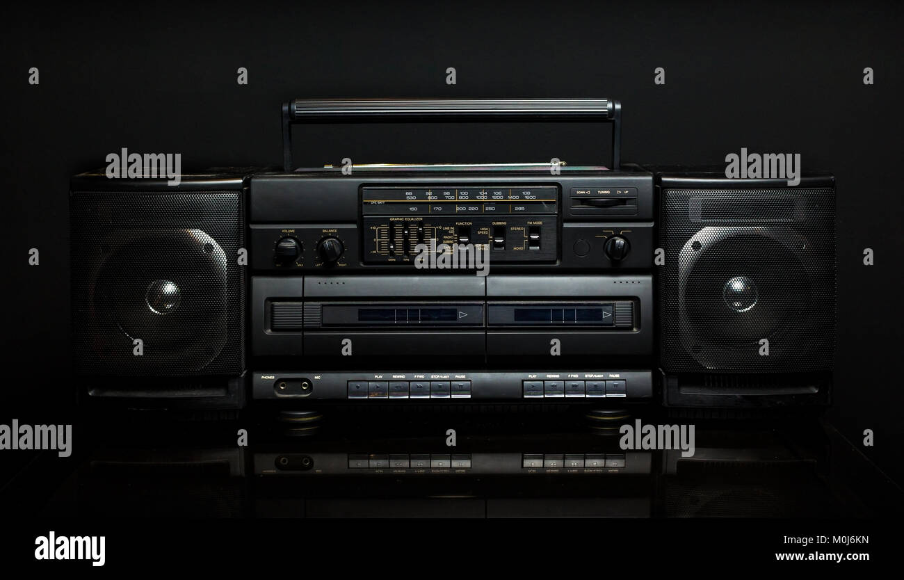 Radio Cassette, boombox Stock Photo - Alamy