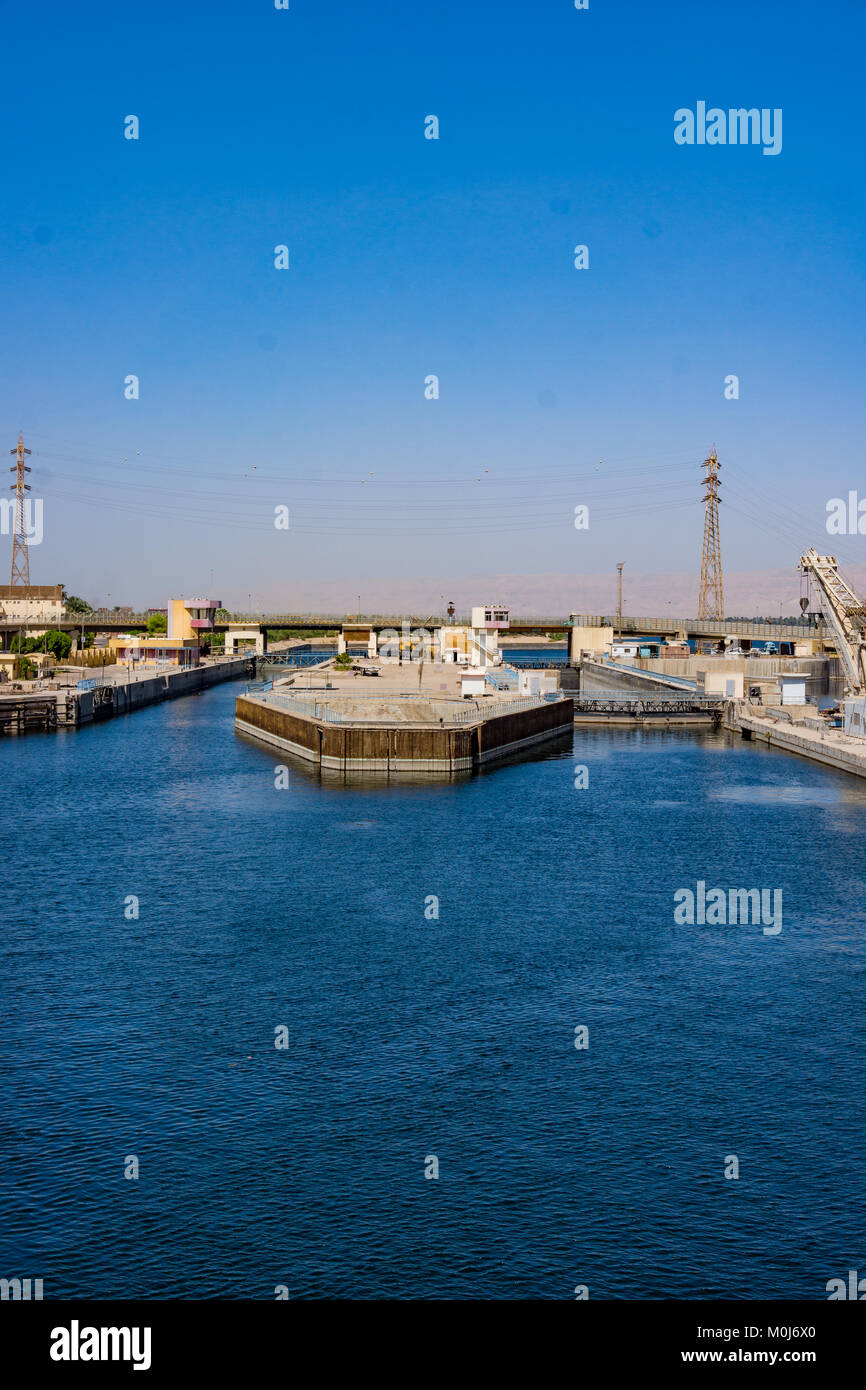 Esna dam on the Nile River, Egypt Stock Photo - Alamy