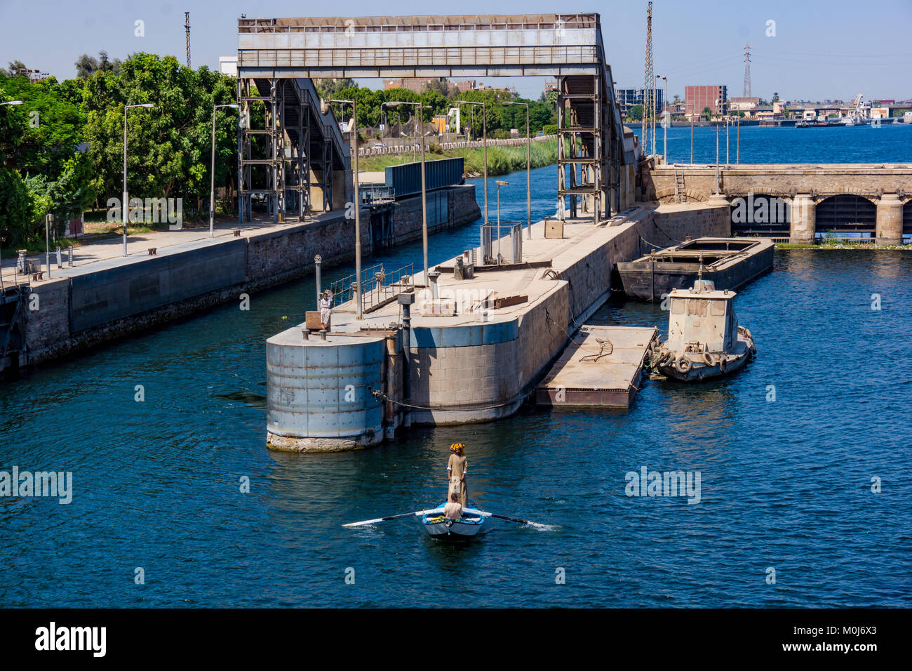 Esna dam on the Nile River, Egypt Stock Photo - Alamy