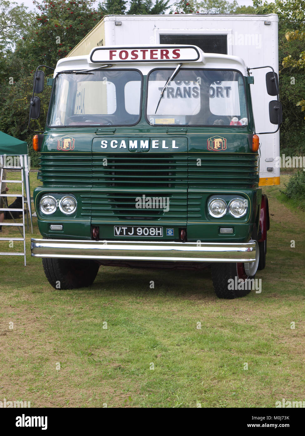 Vintage Scammell lorry on display at the GCMES gala Stock Photo - Alamy