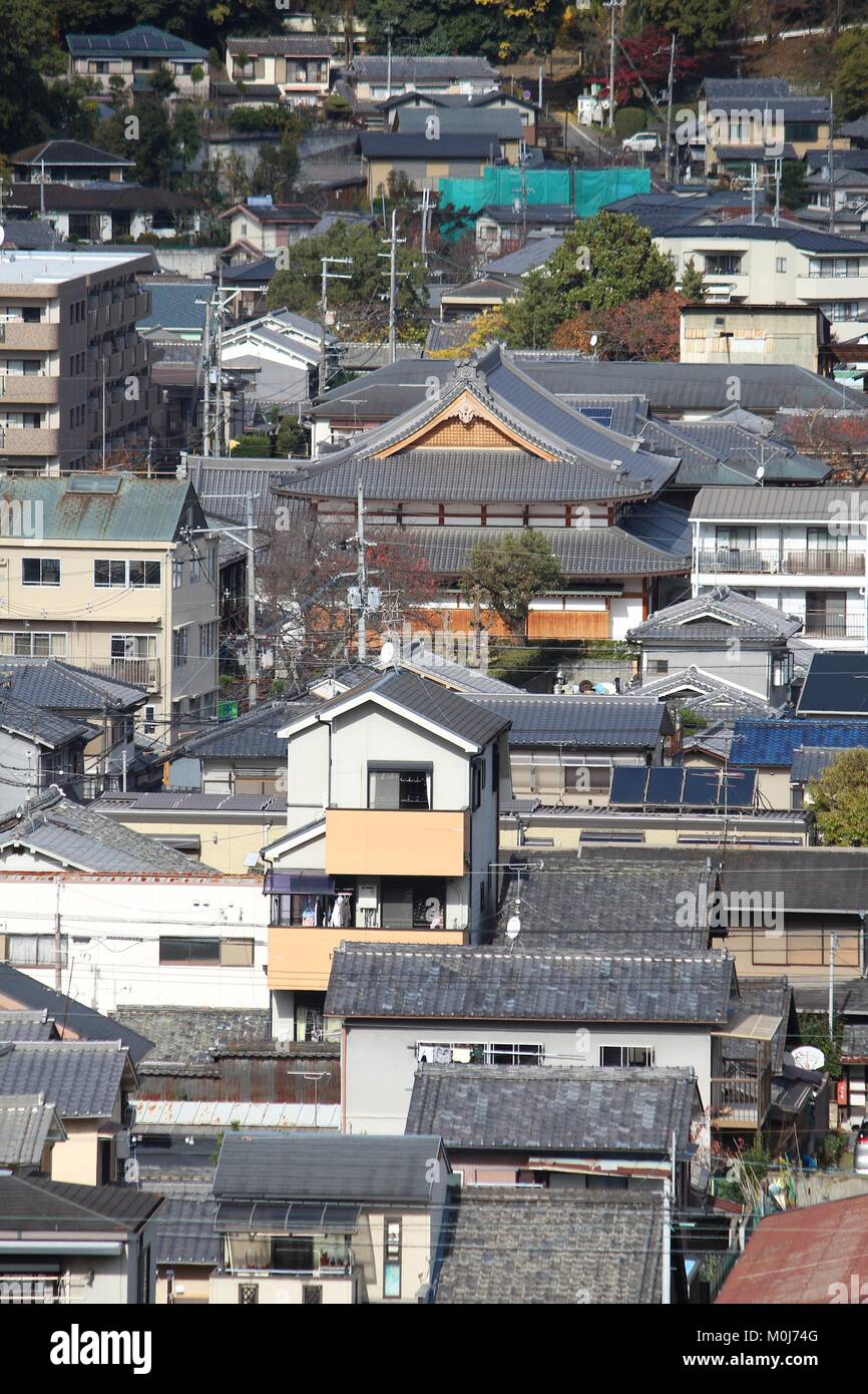 Nara town, Japan - residential neighborhoods townscape in November ...
