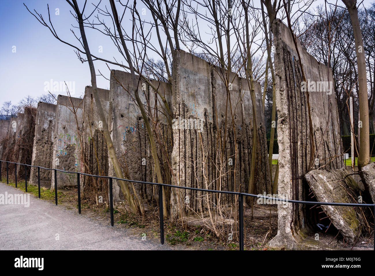 A segment of the Berlin Wall. Remains of Berlin Wall. Berlin Wall ...