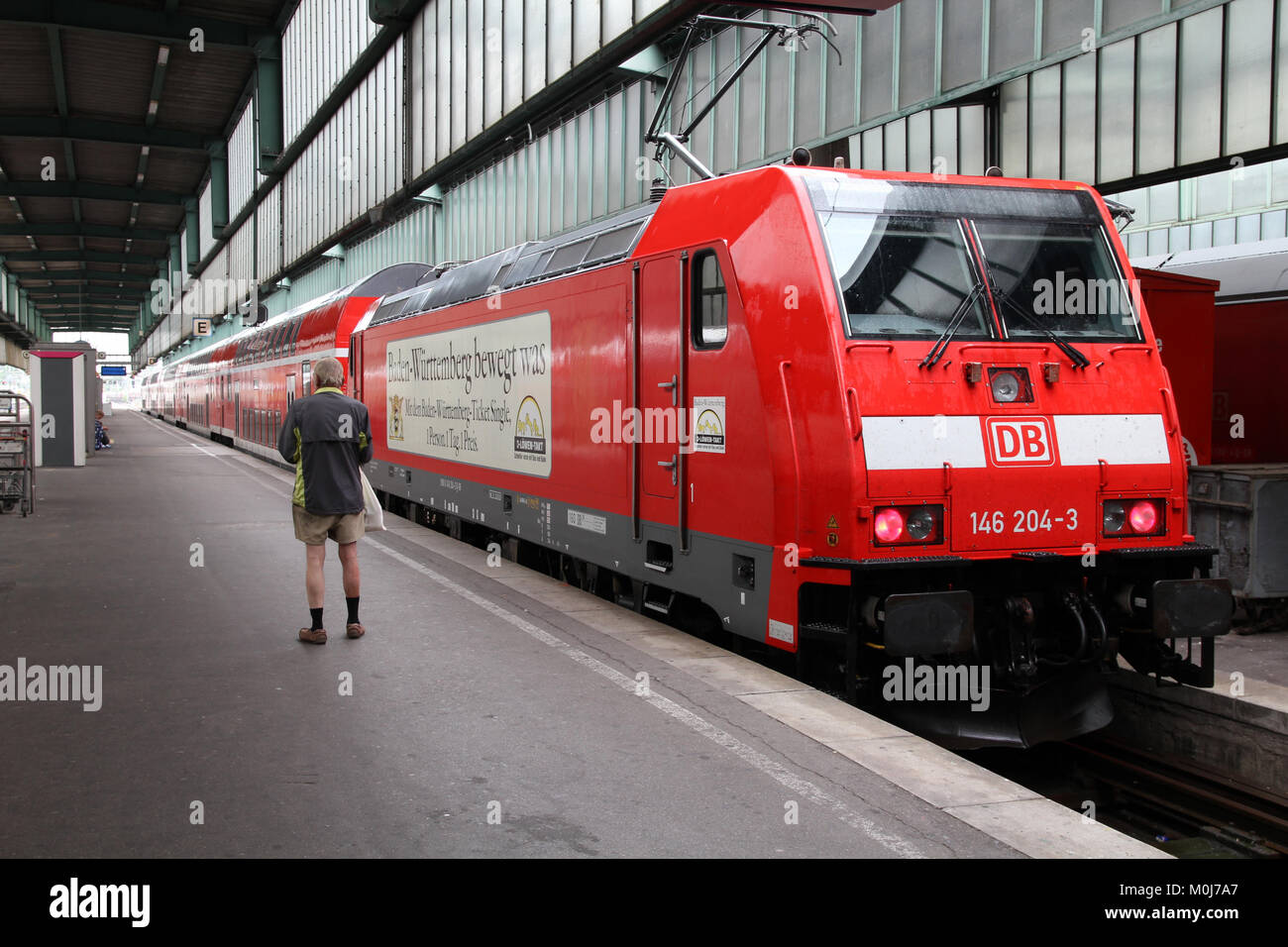 STUTTGART - JULY 24: Deutsche Bahn Regio train class 146 on July 24 ...