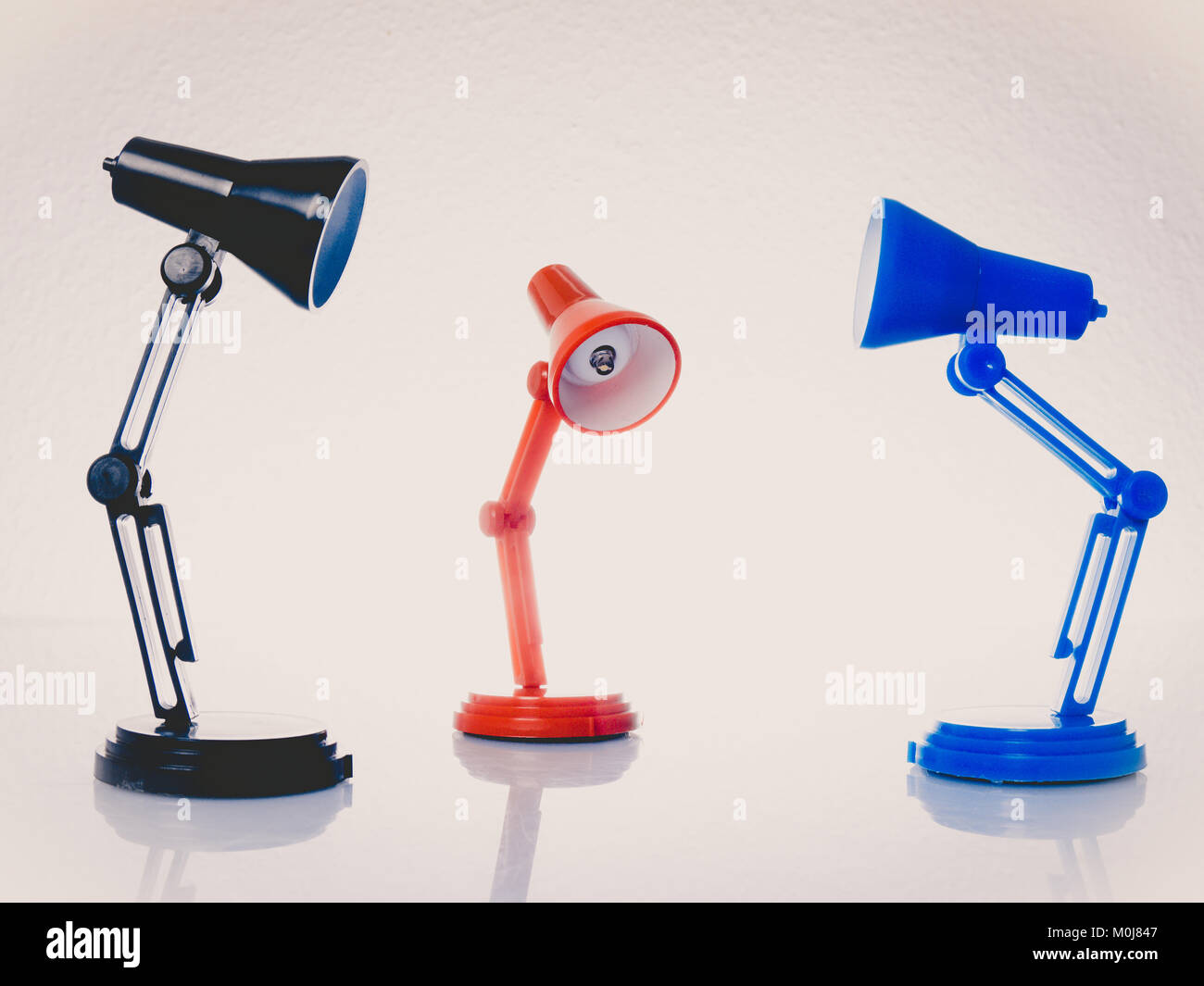 electrical lamps isolated in white background Stock Photo - Alamy