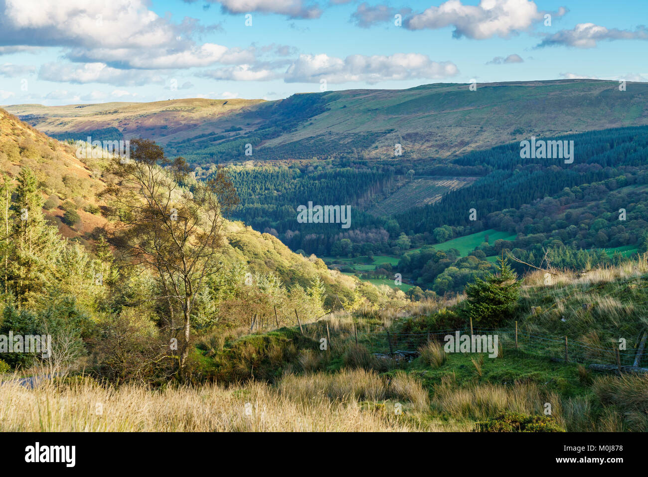Landscape in the Brecon Beacons National Park between Torpantau and ...