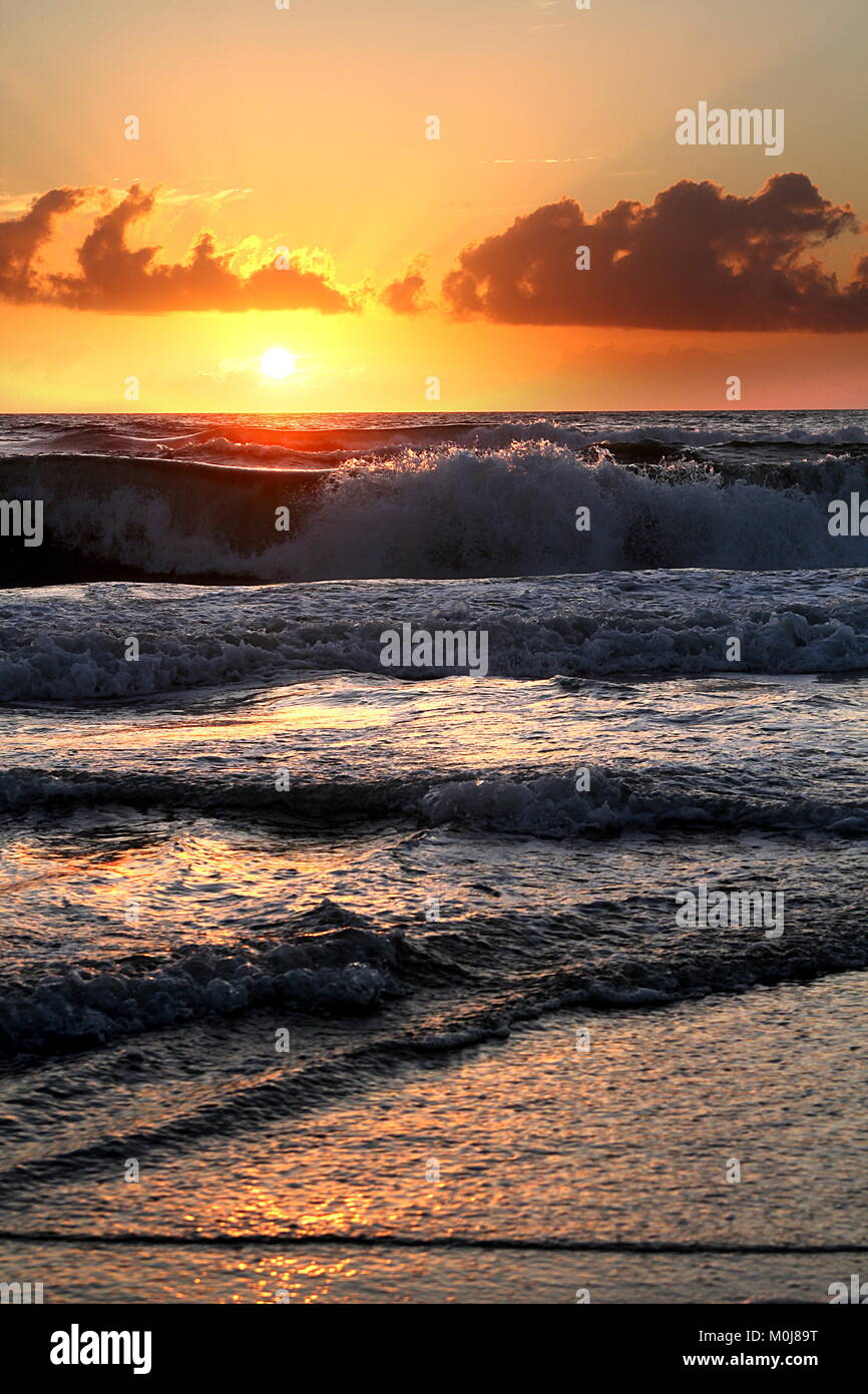 Florida Beach Sunrise Stock Photo - Alamy