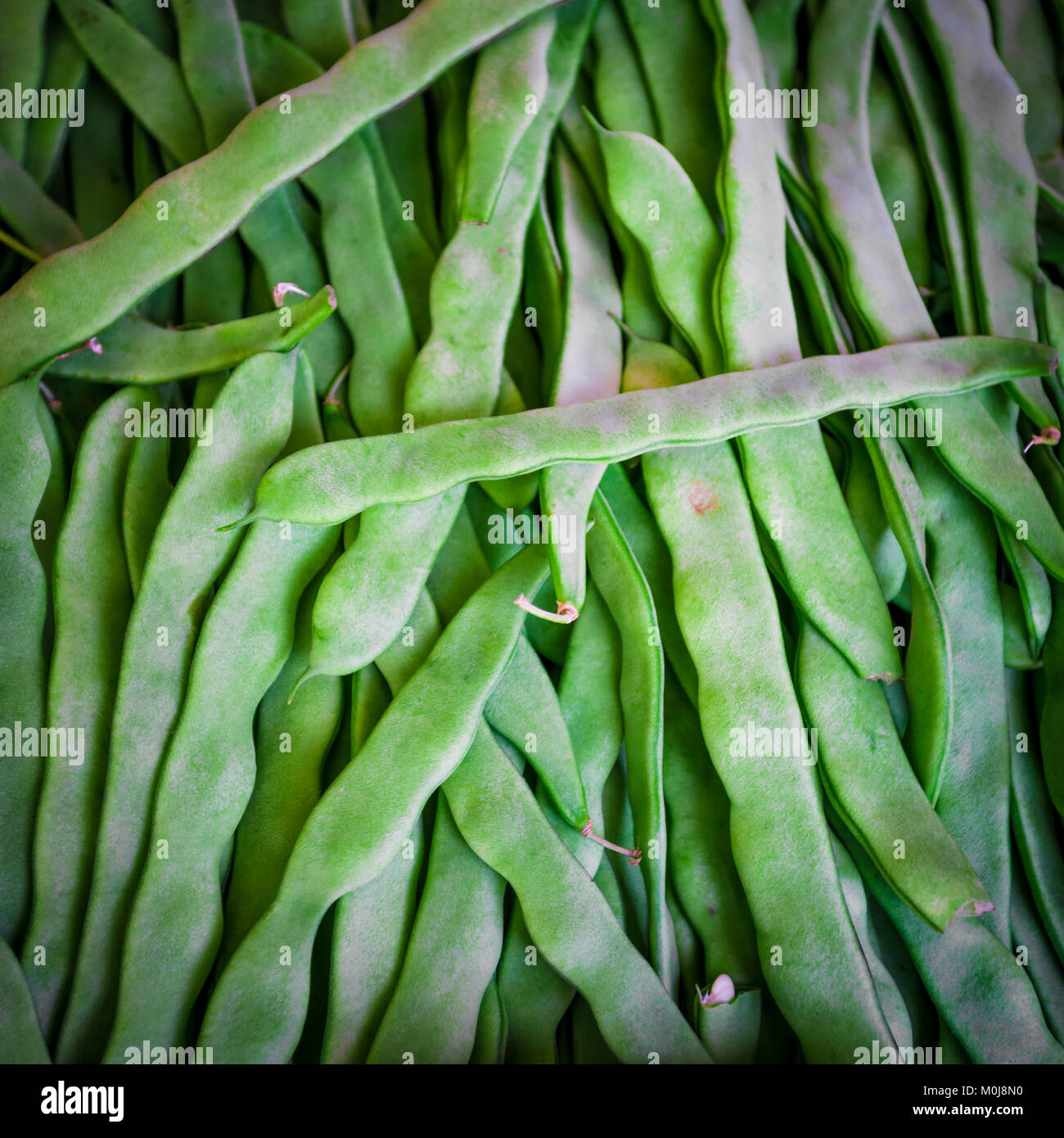 Green beans background. Vegetable background Stock Photo - Alamy