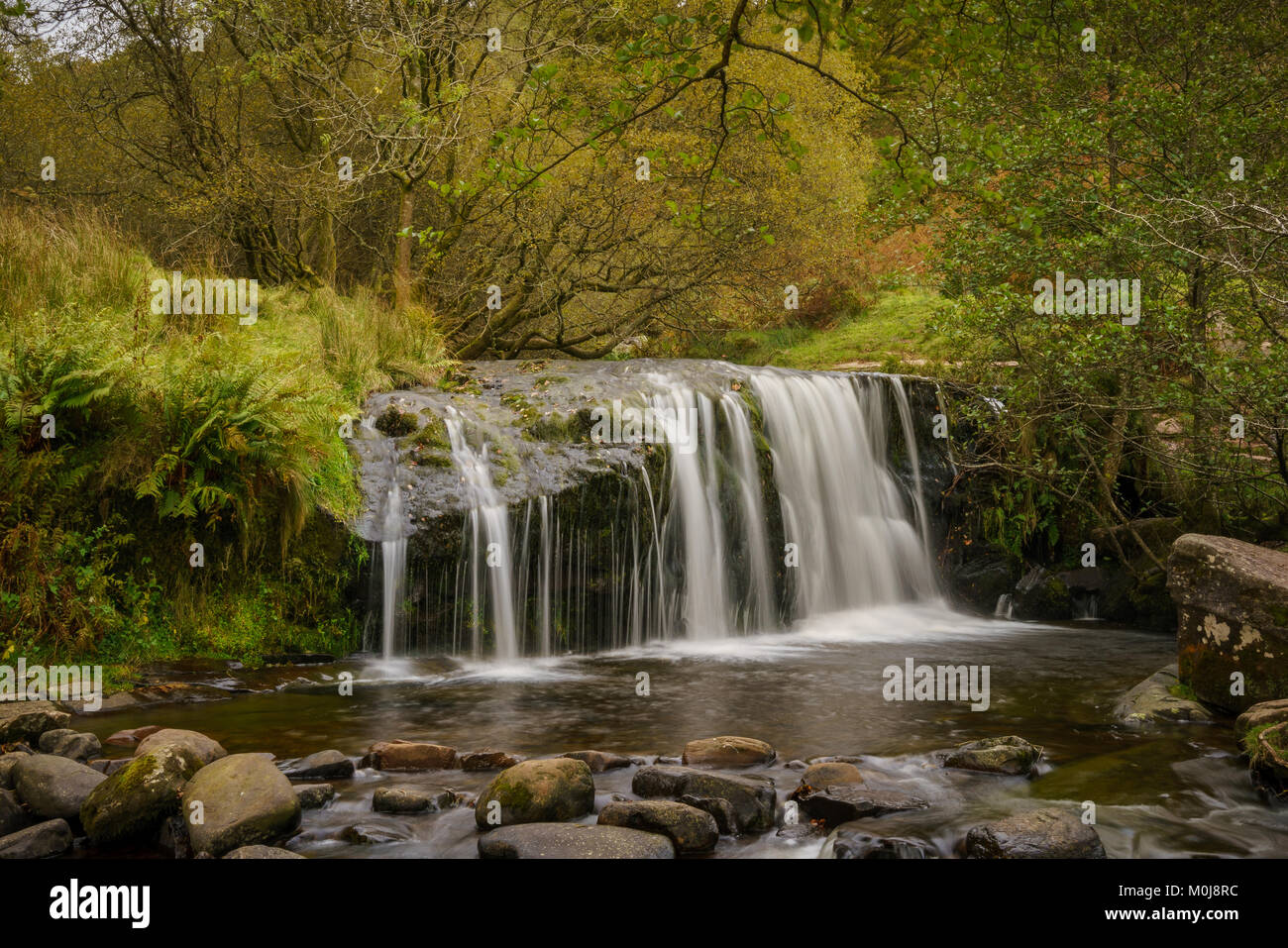 Blaen y glyn waterfalls beacons national park hi-res stock photography ...