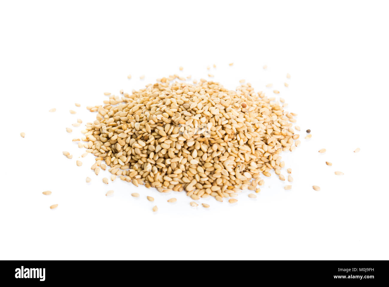 Sesame isolated on a white background Stock Photo - Alamy