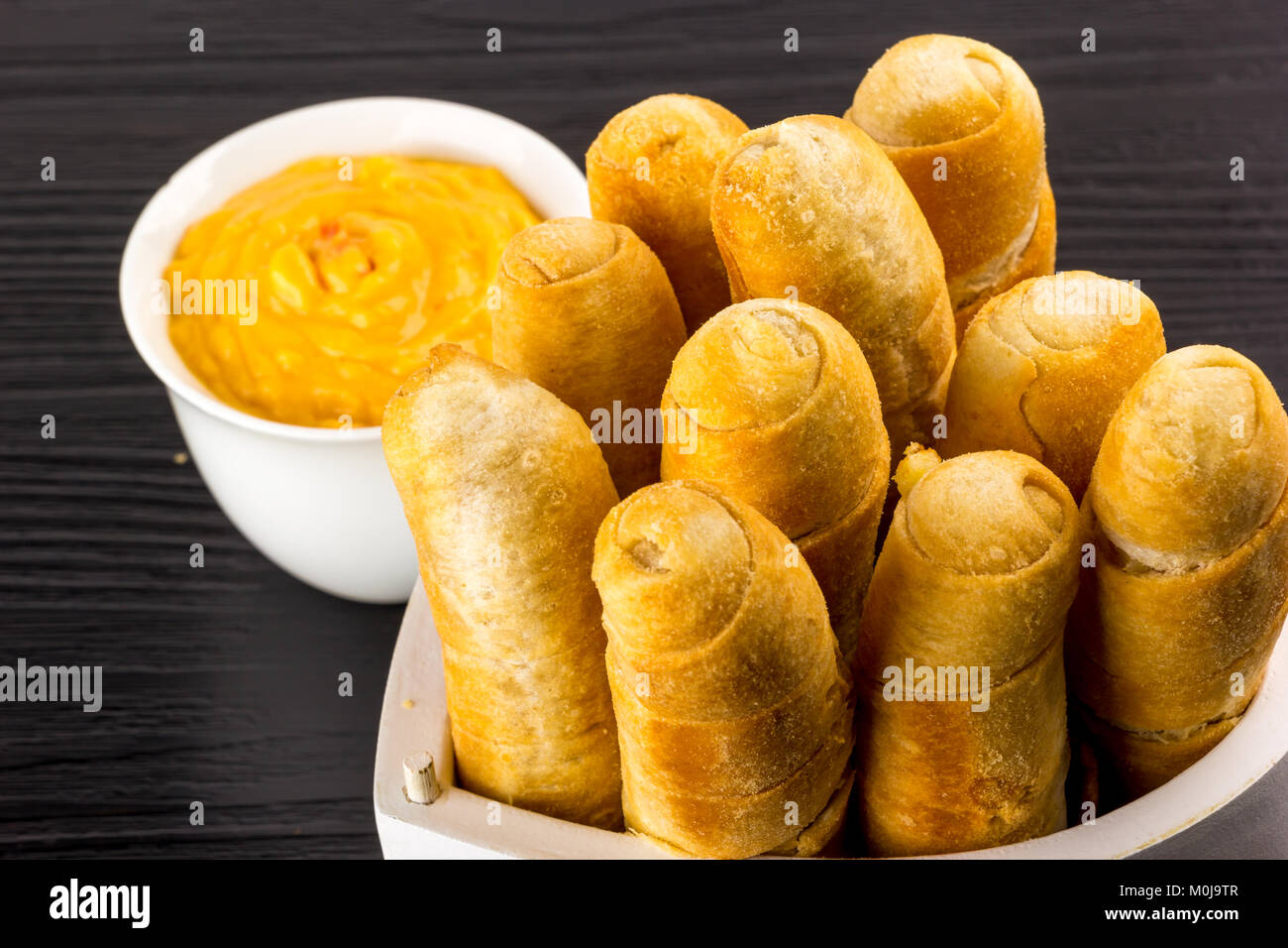 Love for tequeños typical Venezuelan food Stock Photo - Alamy