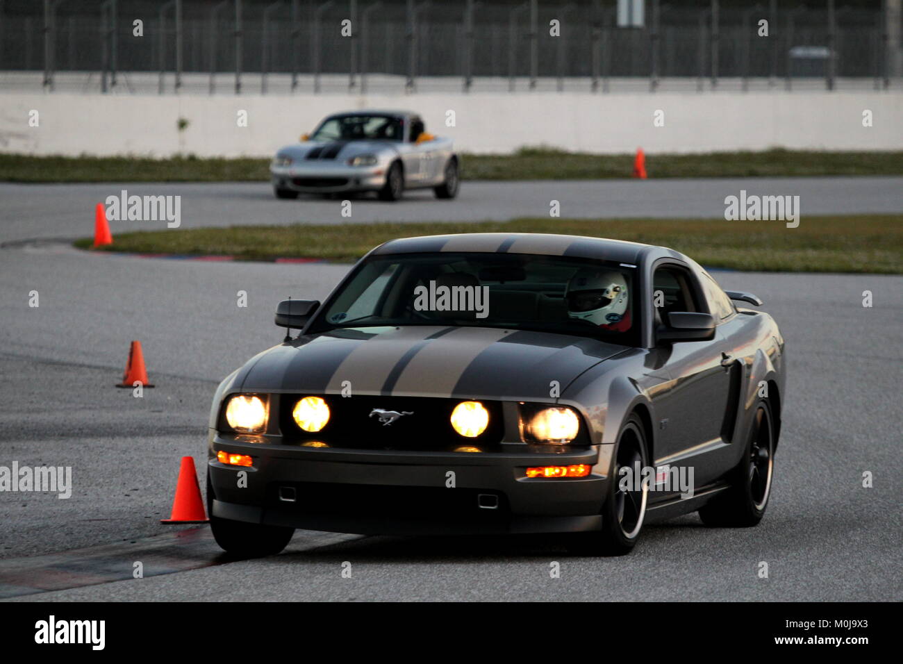 Ford Mustang Racing Stock Photo - Alamy