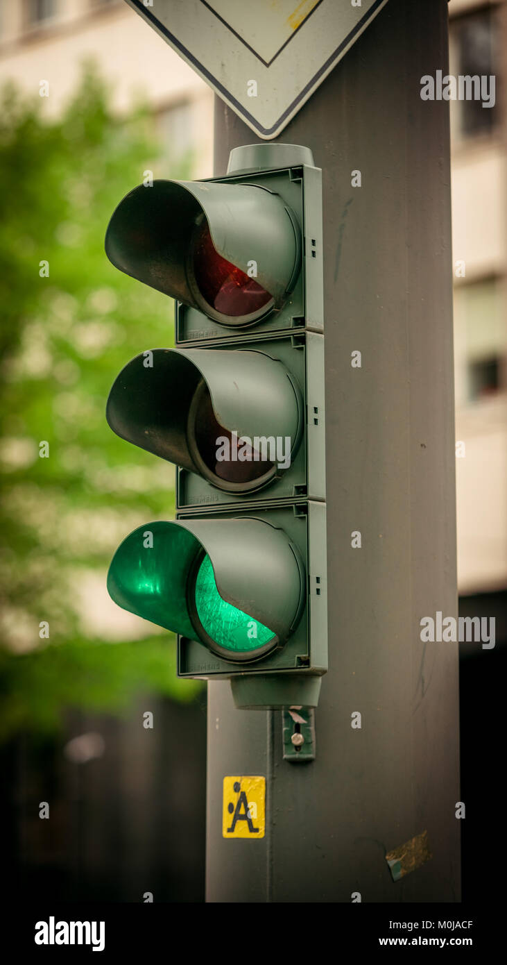 traffic light in the city street Stock Photo - Alamy