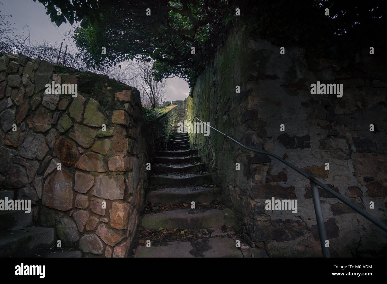 Old stairs in Germany Stock Photo - Alamy