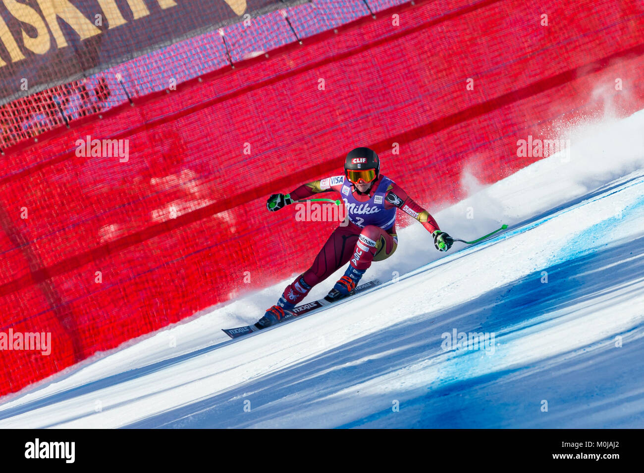 Cortina d’Ampezzo, Italy 20 January 2018. COOK Stacey (Usa) competing ...